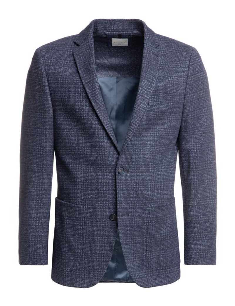 Giacca da uomo Bugatti colore blu invernale scacchi piccoli